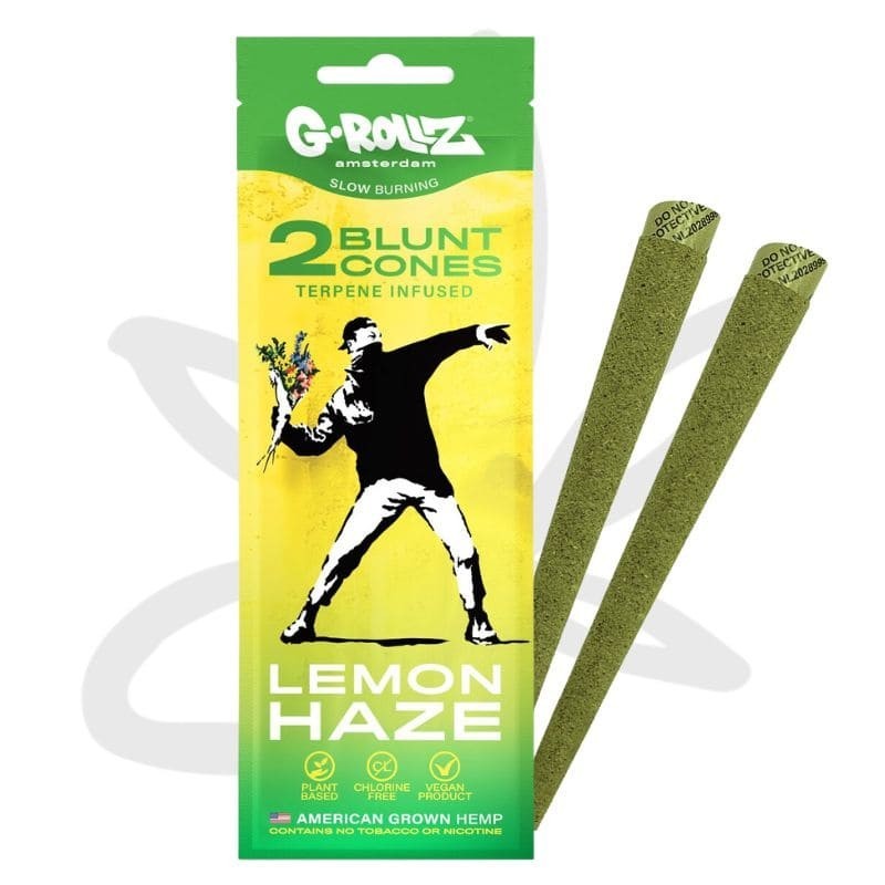 🍋 Blunt Banksy Lemon Haze pre-rolled x2 - G-ROLLZ - Gardenz CBD Shop 🍋